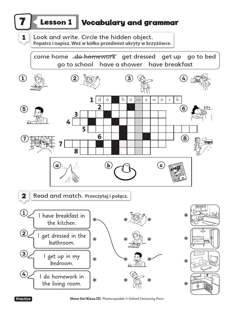 01 Vocab & Gram Wkshts Lesson 1 23 | PDF