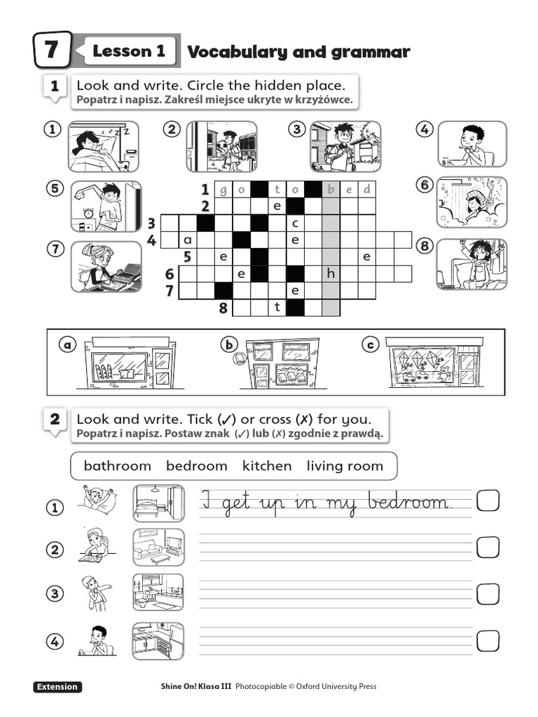 01 Vocab & Gram Wkshts Lesson 1 24 | PDF