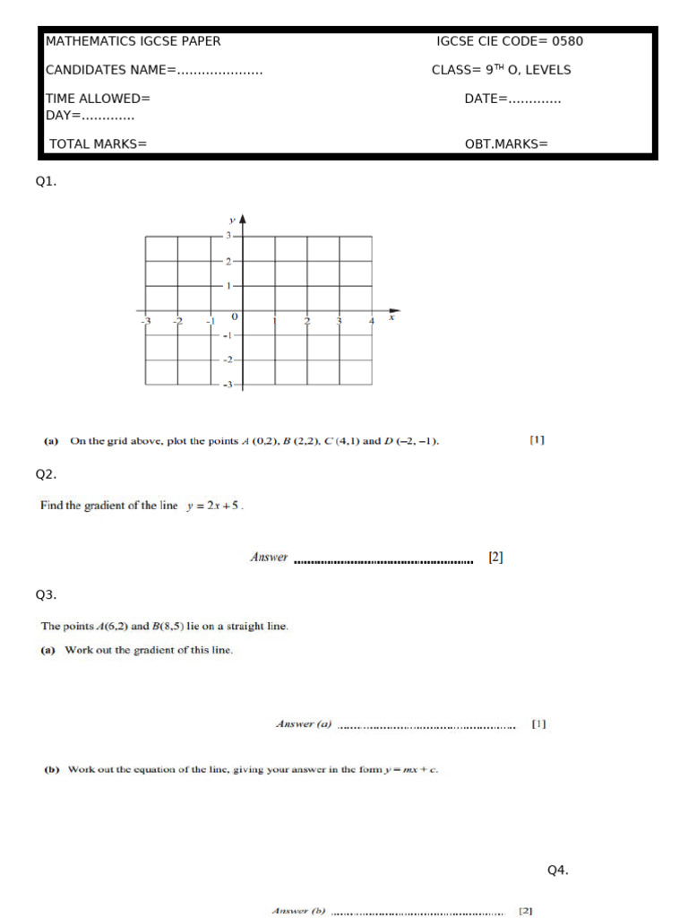 This Worksheet Is Made by The Student of Igcse | PDF