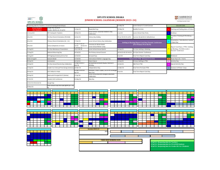 Updated Junior School Academic Calendar 2023-24 (3) | PDF | Observances ...