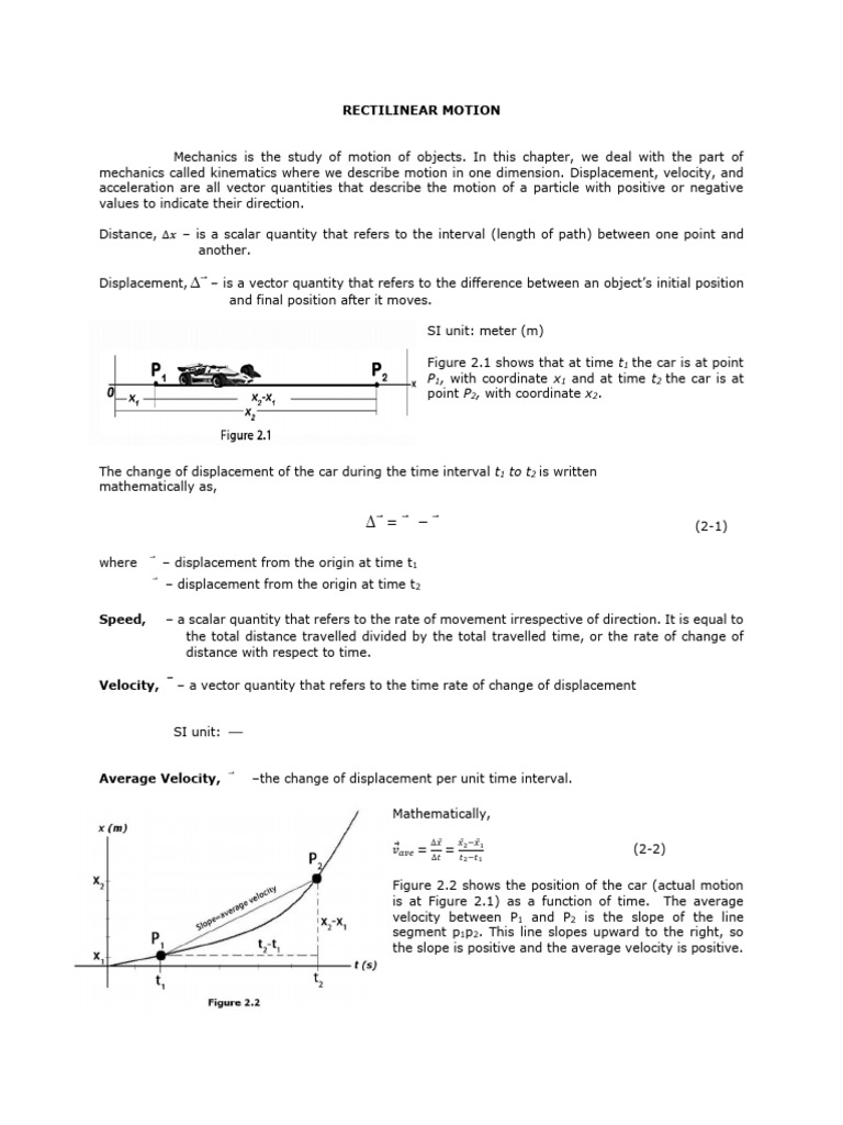 LectureNotes-2_Phys120 | PDF | Kinematics | Velocity LectureNotes-2_Phys120 | PDF | Kinematics | Velocity