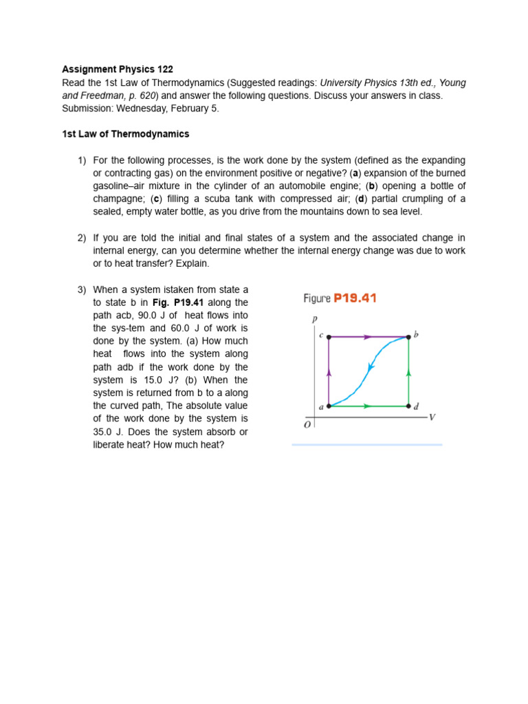 Assignment Physics 122 | PDF
