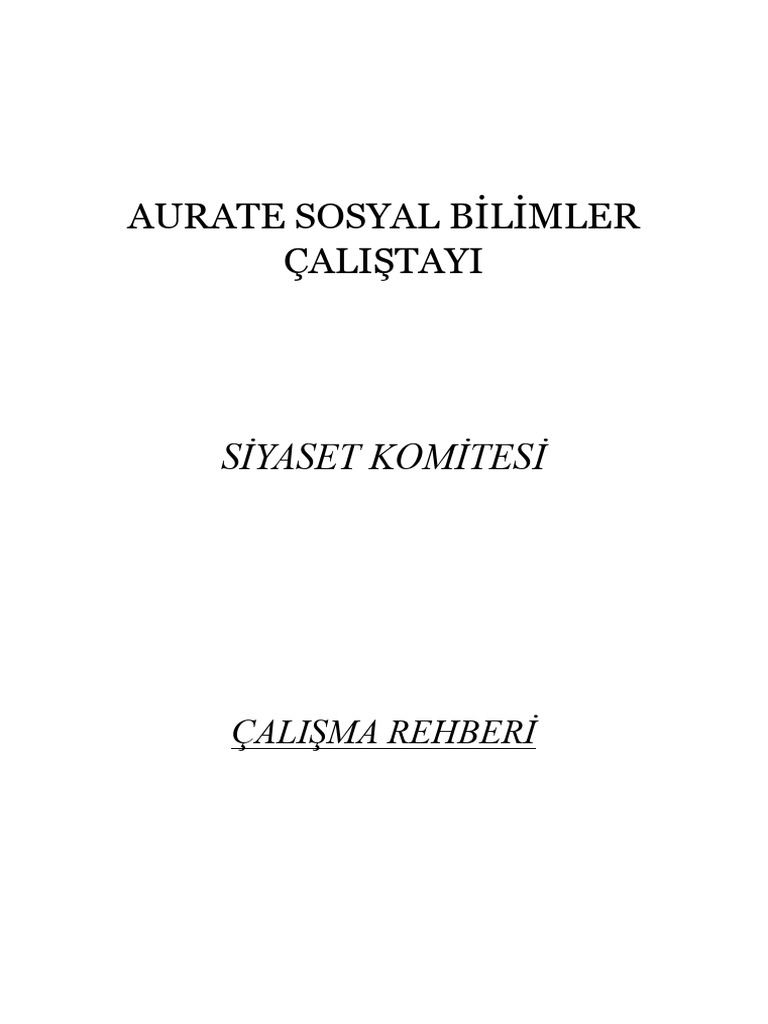 Aureta Siyaset STG | PDF