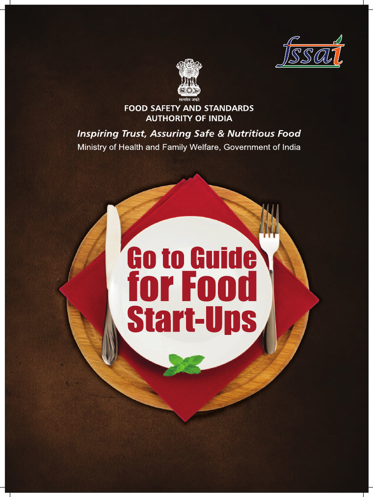 FSSAI Guide - Food Startup | PDF