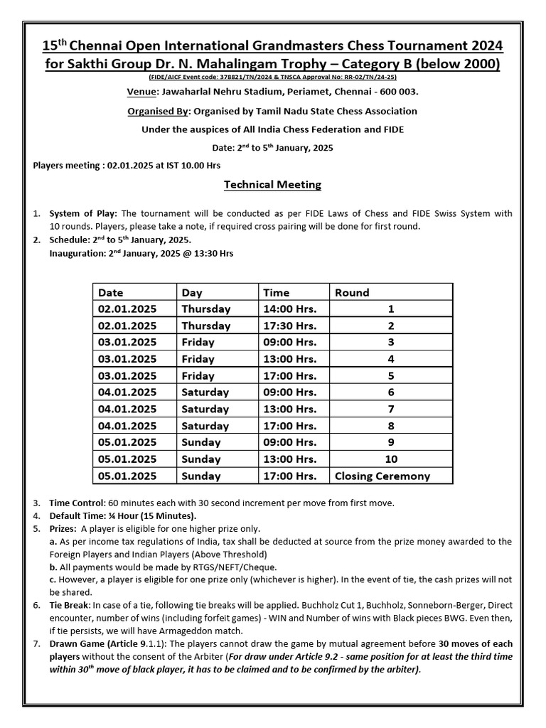 Technical Meeting Minutes | PDF | Chess