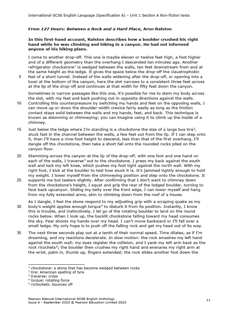 127 Hours, A Game of Polo With A Headless Goat, H Is For Hawk | PDF
