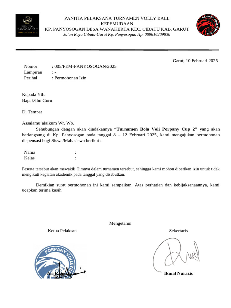 Surat Disepen Pakai Cap | PDF