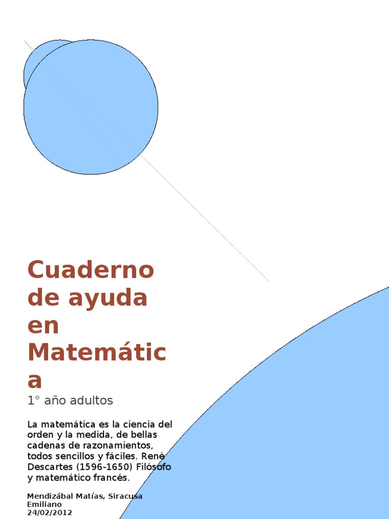 Cuadernillo de Matemáticas para Adultos | PDF | División (Matemáticas ...