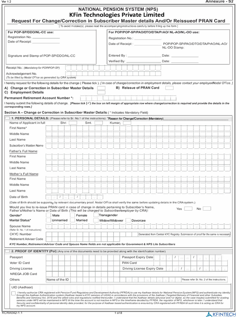 Subscriber Modification Form - s2 | PDF | Identity Document | Privacy
