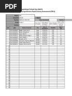 Crla Grade 3 Friendly Scoresheet Final 2 | PDF