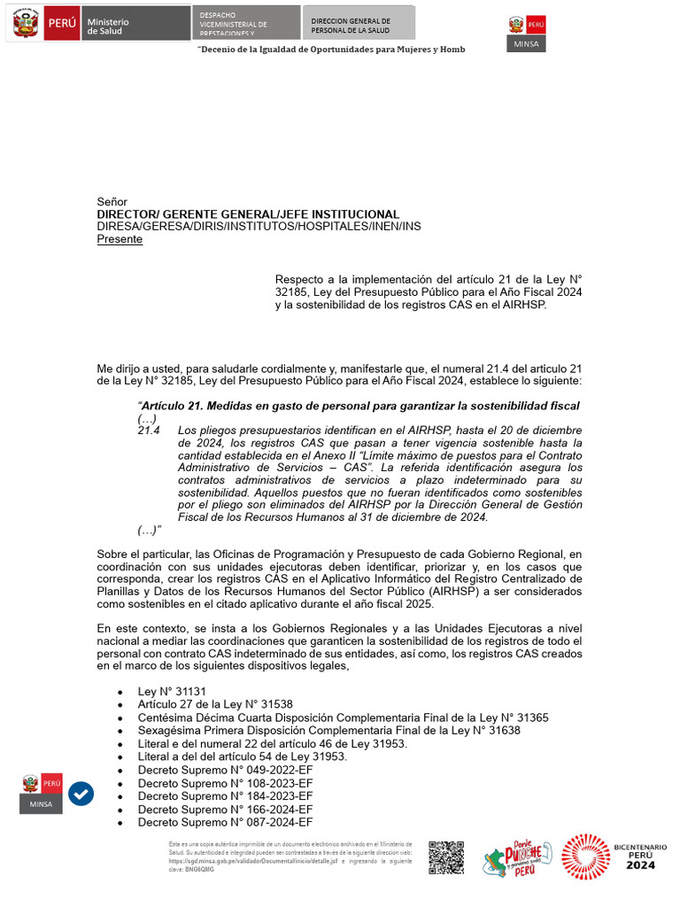 Oficio Multiple-000194-2024-Digep | PDF