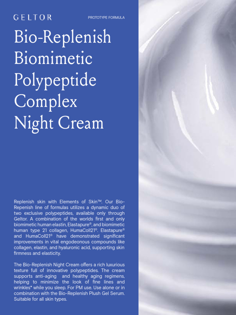 Bio-Replenish - Biomimetic Polypeptide Complex Night Cream | PDF