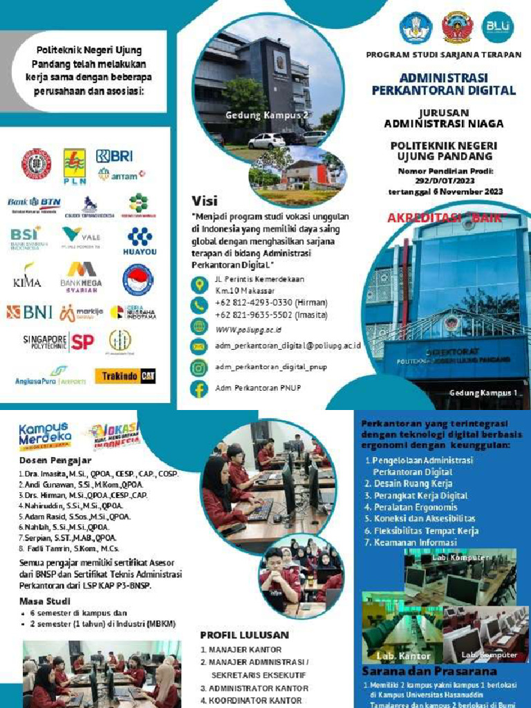 5.4 Brosur Administrasi Perkantoran Digital | PDF