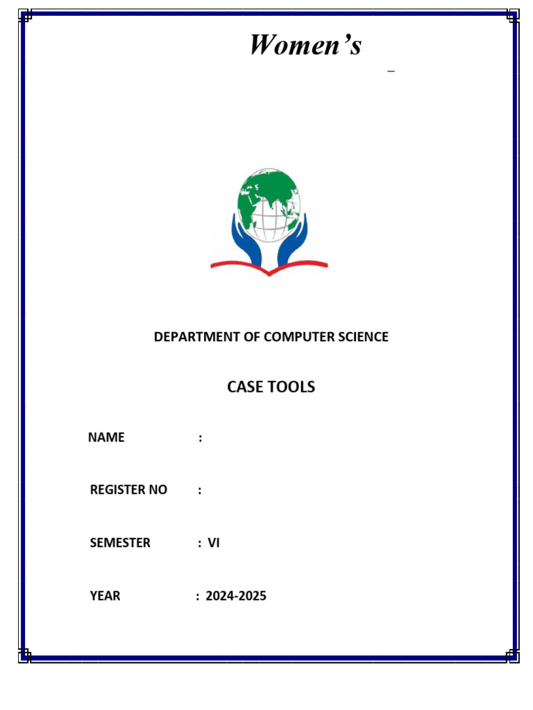 Complete Case Tools Lab Record (Front Page and Index) | PDF | Class ...