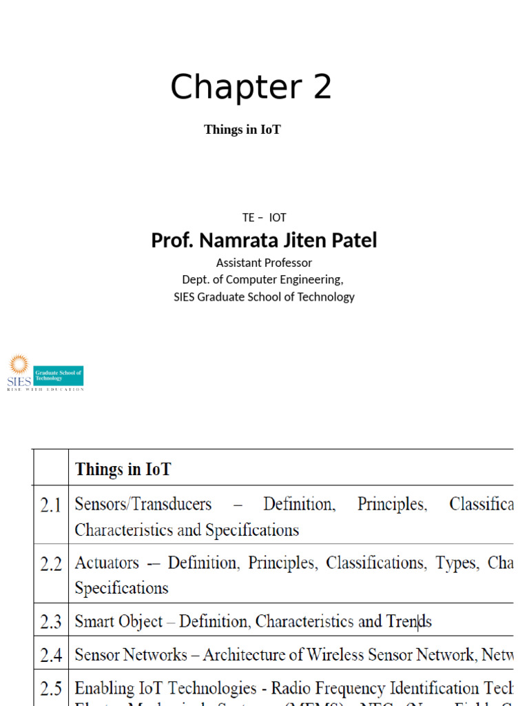 Chap2 Things in IOT | PDF | Actuator | Bluetooth