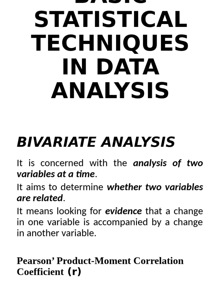 5.basic Statistical Techniques in Data Analysis Final | PDF | Spearman's Rank Correlation ...
