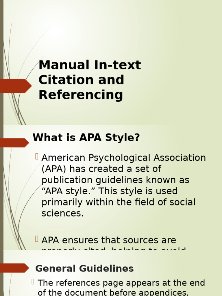 APA-In-text-Citation-and-Referencing (1) | PDF | Digital Object Identifier | Written Communication