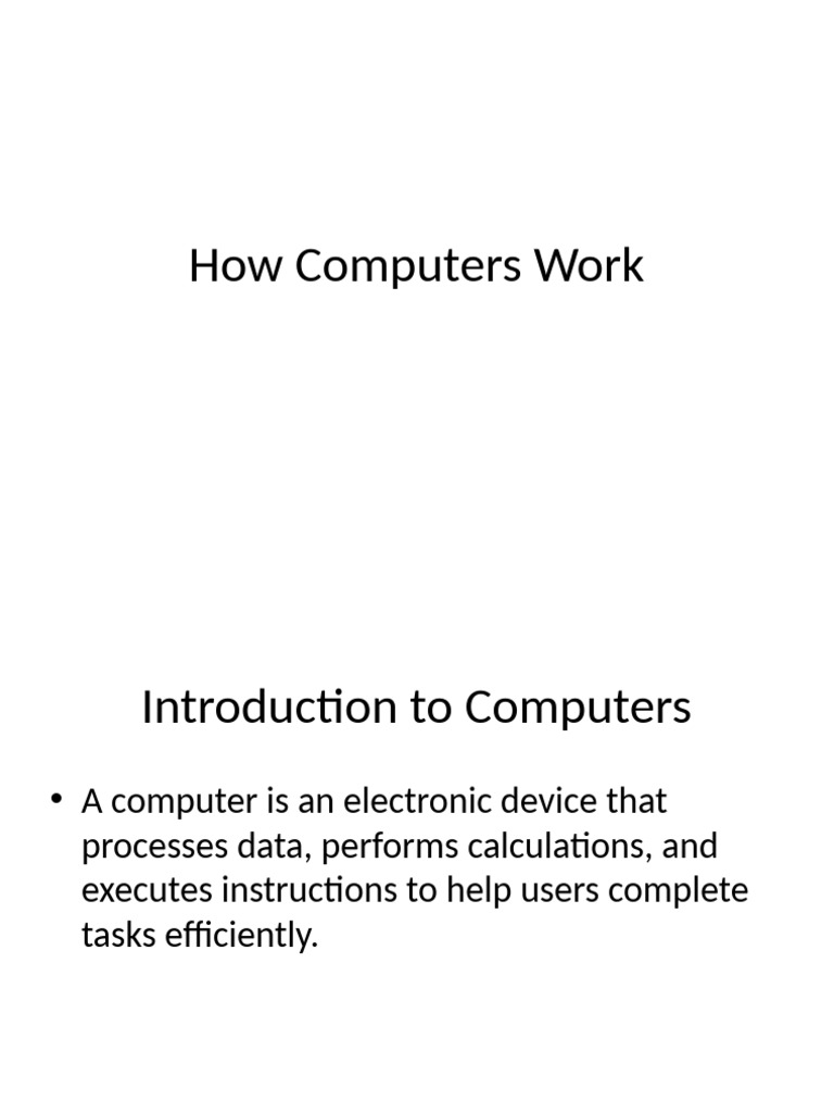 How Computers Work | PDF