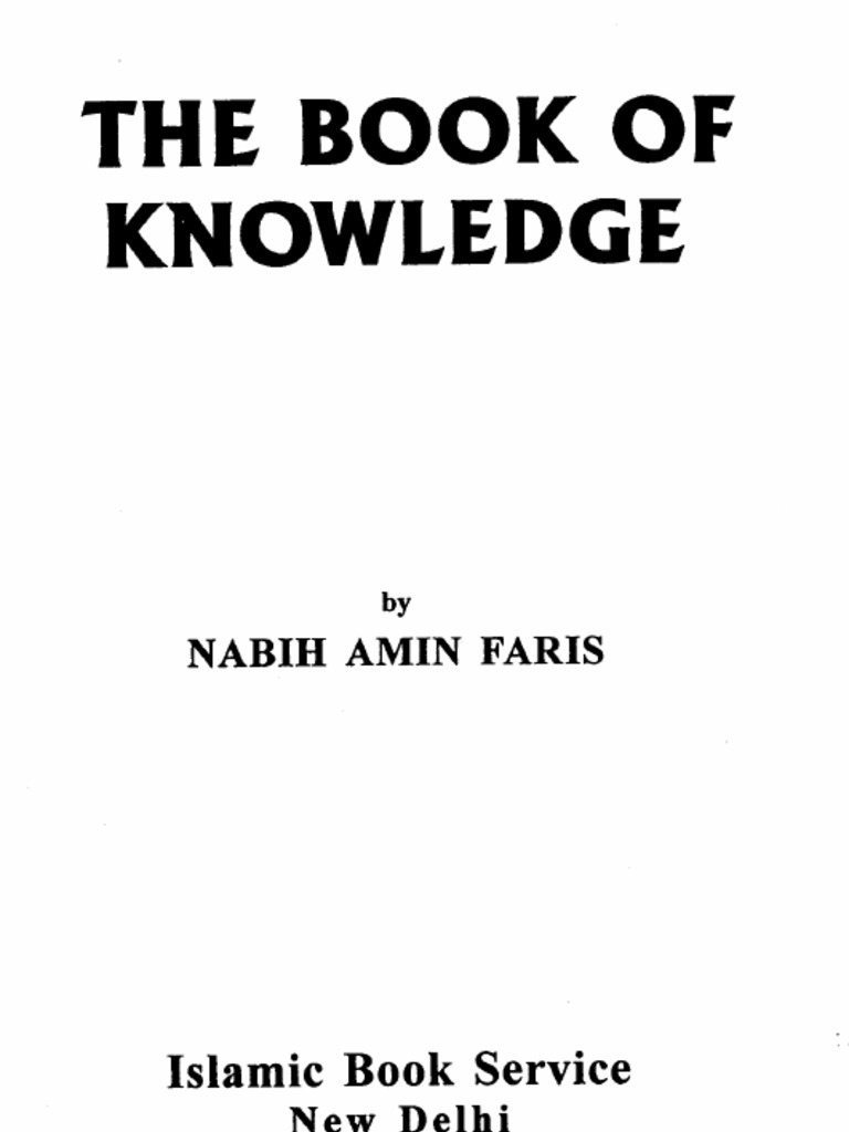 #1 The Book of Knowledge | PDF