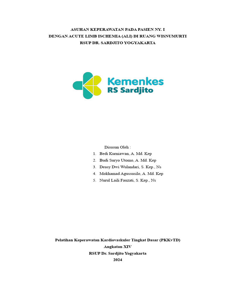 Asuhan Keperawatan Pada Pasien Ny. I Dengan Ali - Kelompok 1 | PDF