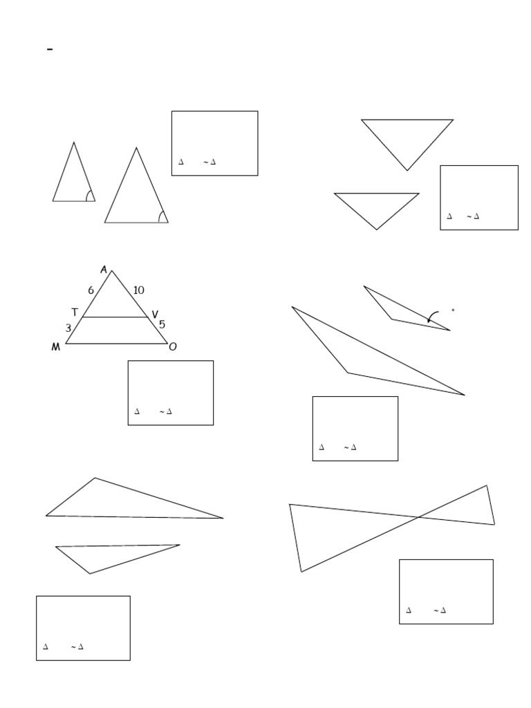 6.2_similar_triangles_practice | PDF | Geometry | Triangle Geometry