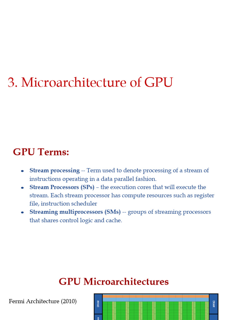 GPU Microarchitecture Overview | PDF