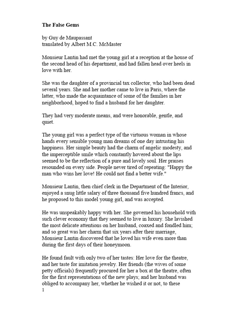 False Gems | PDF | Jewellery | Softlines (Retail)