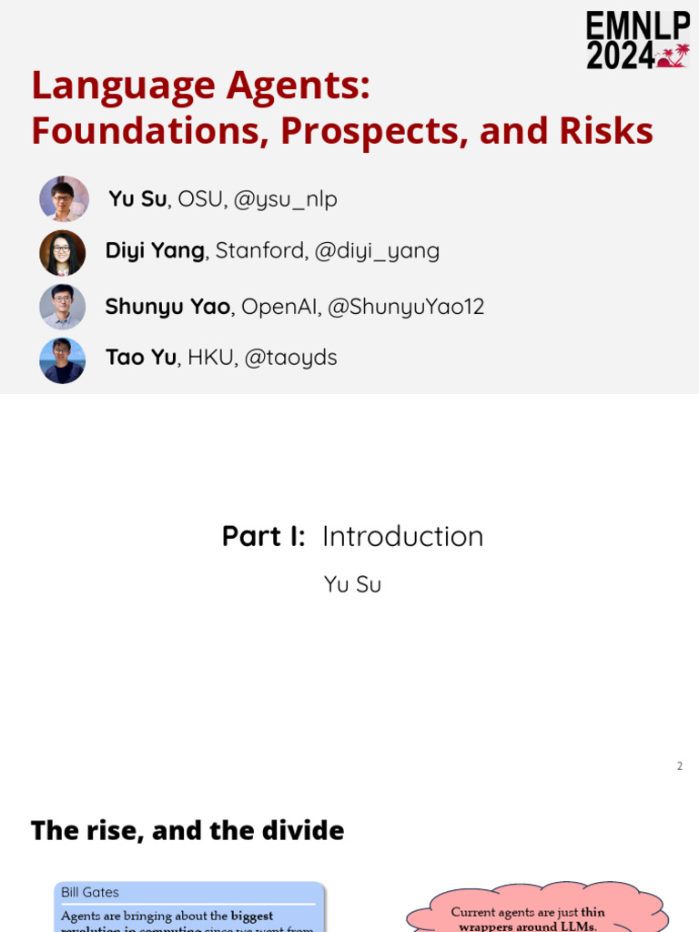 MNLP 2024 Tutorial on Language Agents [Public]-AI Agent Defiion | PDF | Artificial Intelligence ...