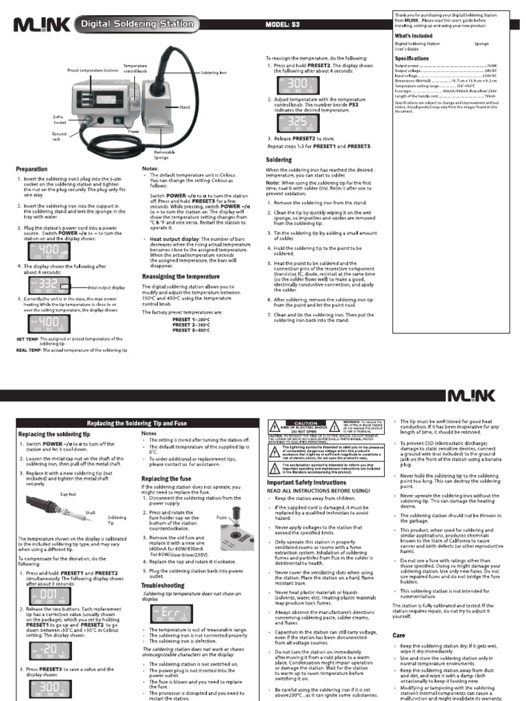 MLINK S3 Manual | PDF