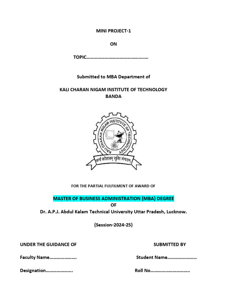 MINI PROJECT-1 Format (1) | PDF