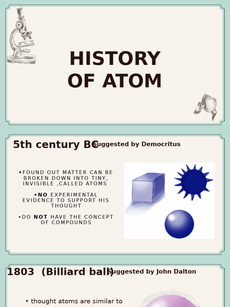 History of Atom | PDF