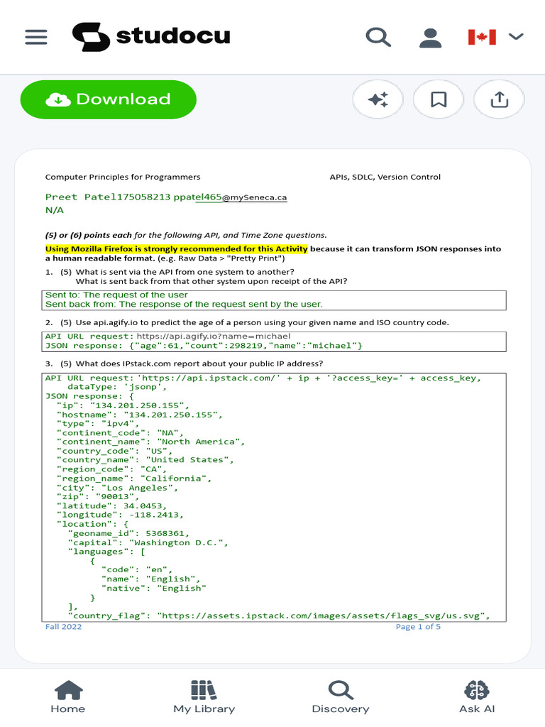 CPR101 W09 SDLC Activity - Preet Patel 175058213 | PDF