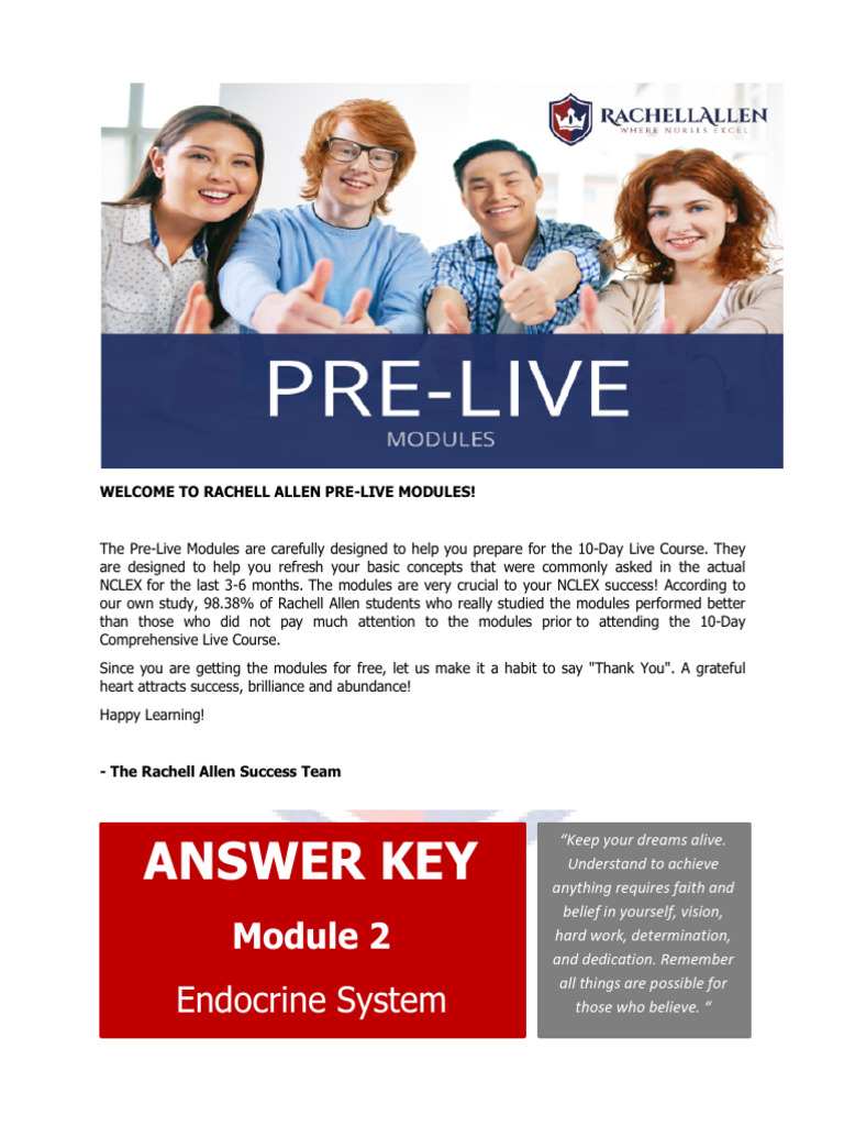 endocrine system answer key | PDF | Diabetes | Hyperglycemia