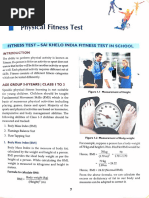 Fitness Test (SAI Khelo India) | PDF