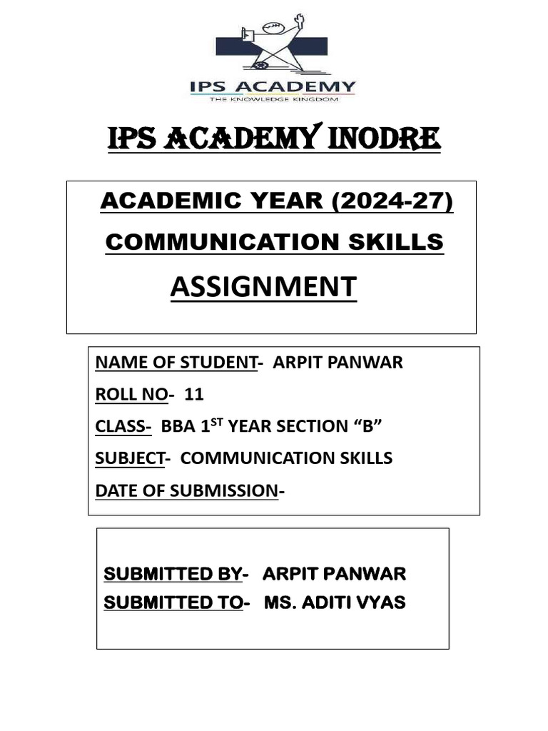 CS Assignment Front Page | PDF