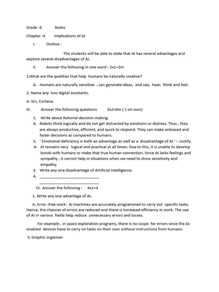 Grade 6 Chapter - 4-1 | PDF