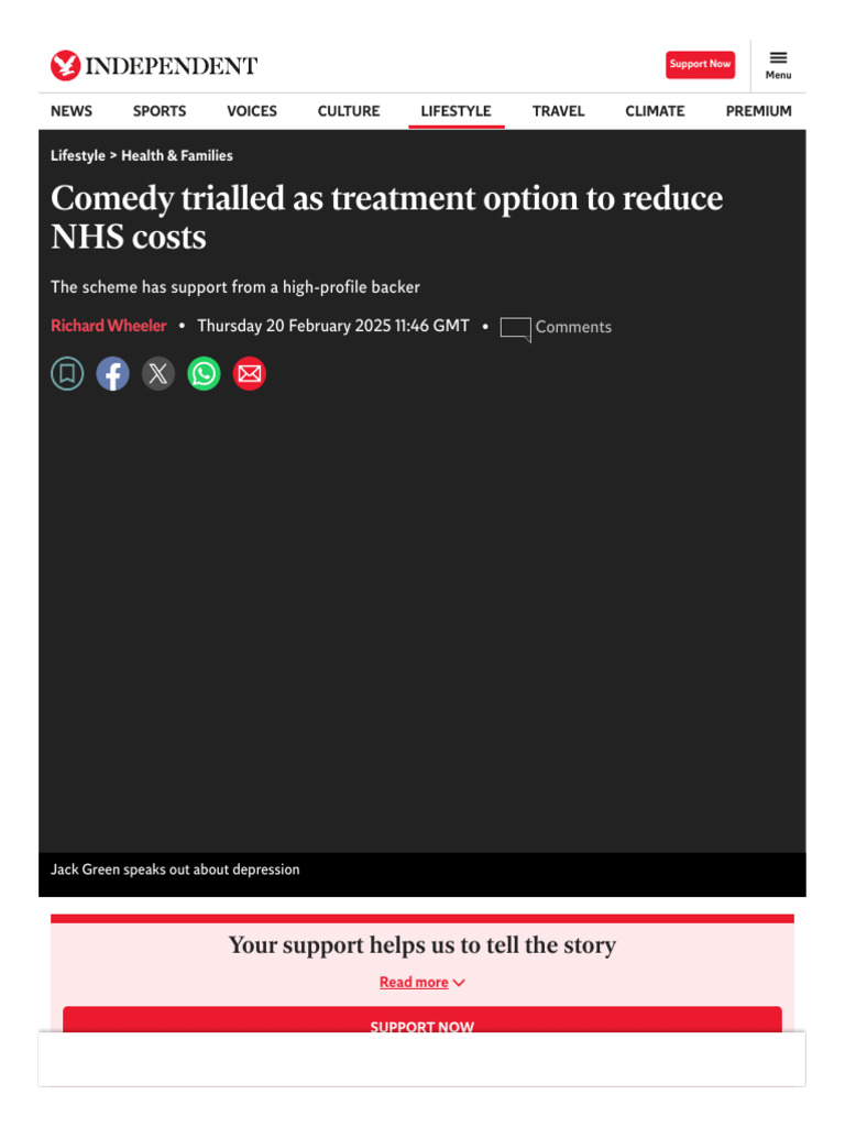 Comedy-On-Prescription Sees Stand-Up Shows Trialled To Treat Depression ...