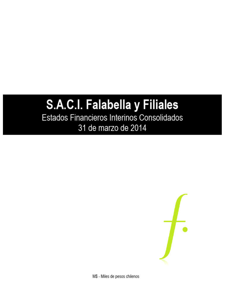 Eeff Mar 2014 | PDF | Bancos | Valor neto