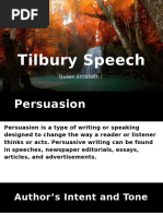 Queen Elizabeth I's Speech To The Troops at Tilbury, 1588 | PDF ...