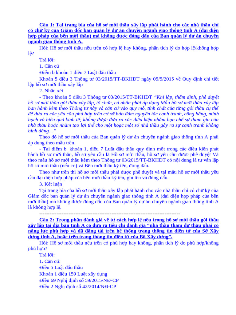 123doc-dap-an-60-cau-hoi-tu-luan-thi-sat-hach-dau-thau | PDF