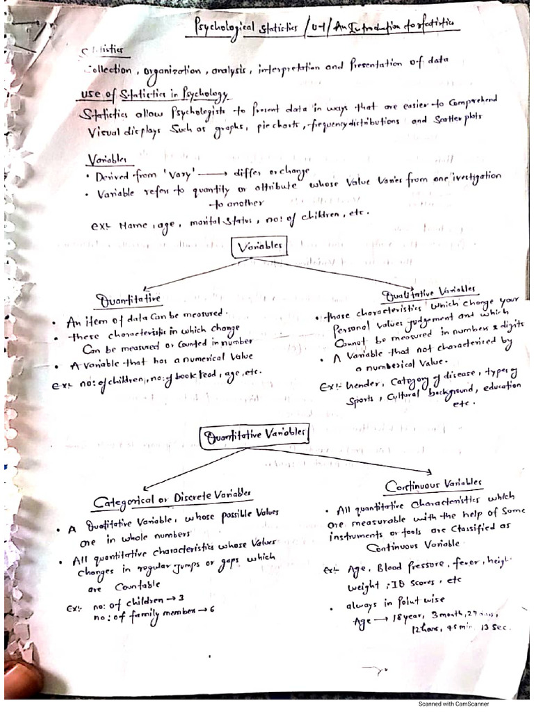 Psychological Statistics | PDF