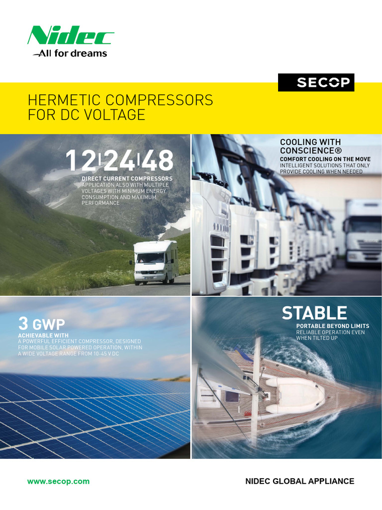 DC Voltage Compressor - Catalogue and Specifications | PDF | Direct ...