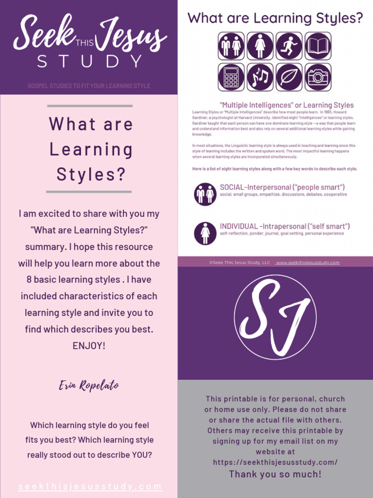 UPDATED What Are Learning Styles Freemium | PDF | Learning | Learning ...