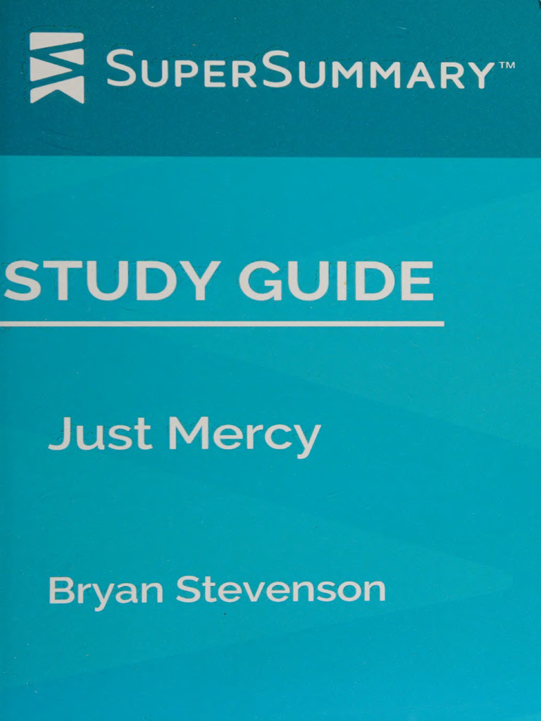 Study Guide For Just Mercy by Bryan Stevenson | PDF | Crimes | Crime ...