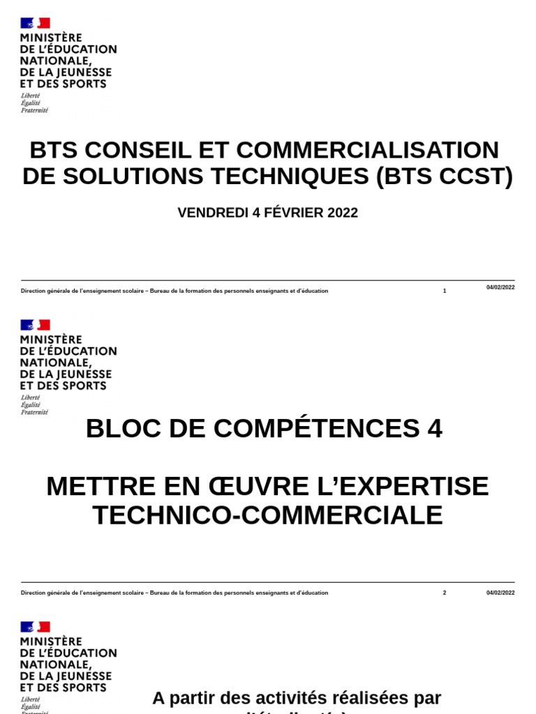 3) Presentation PNF 4 fevrier 2022 Bloc 4 Dossier U62 | PDF