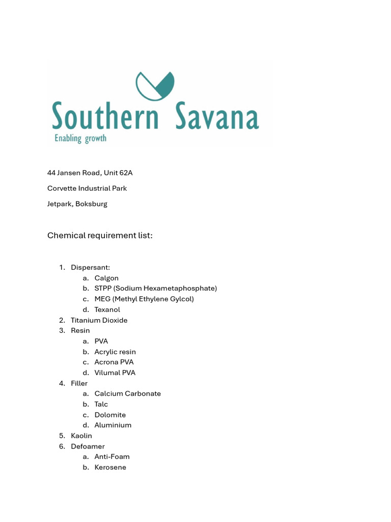 Paint Order List Ss | PDF