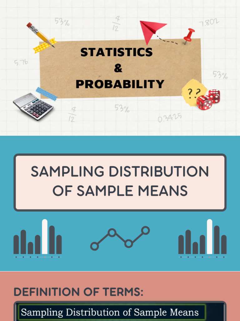 6. Sampling Distribution of Sample Means | PDF