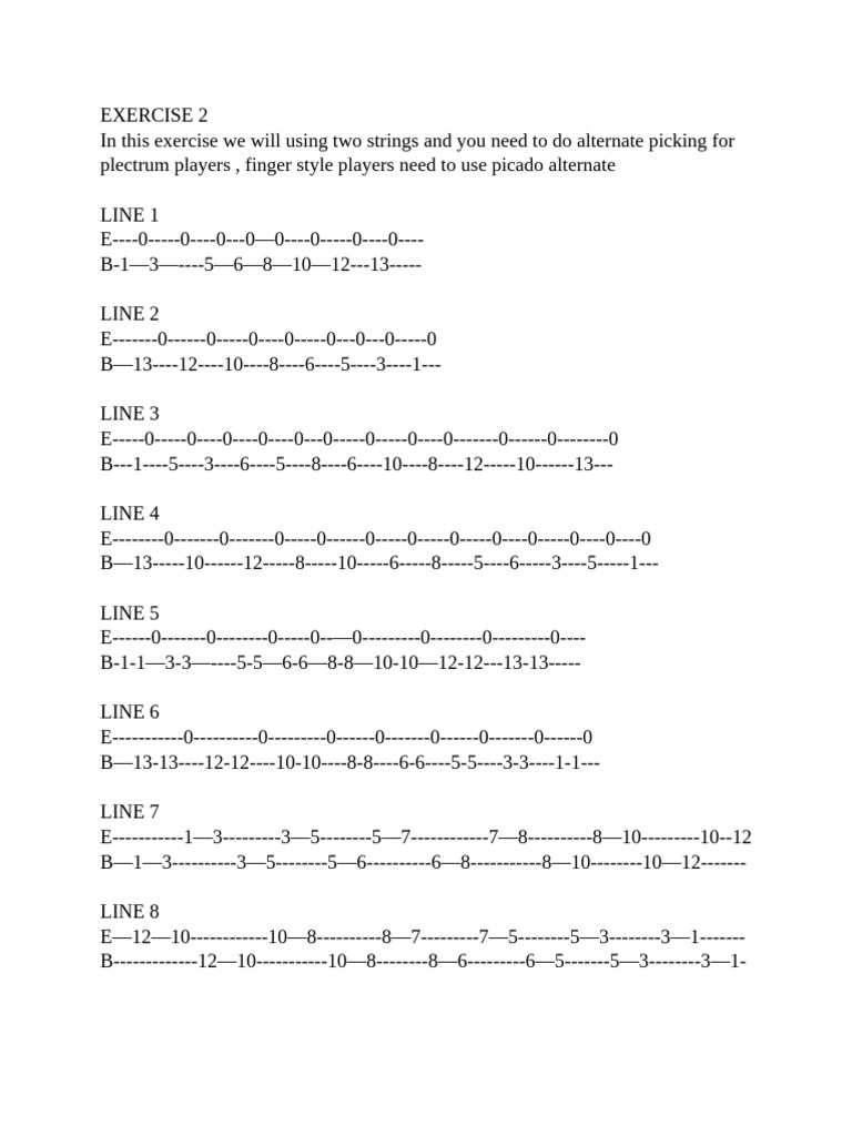 Exercise 2 Two String Exercise | PDF