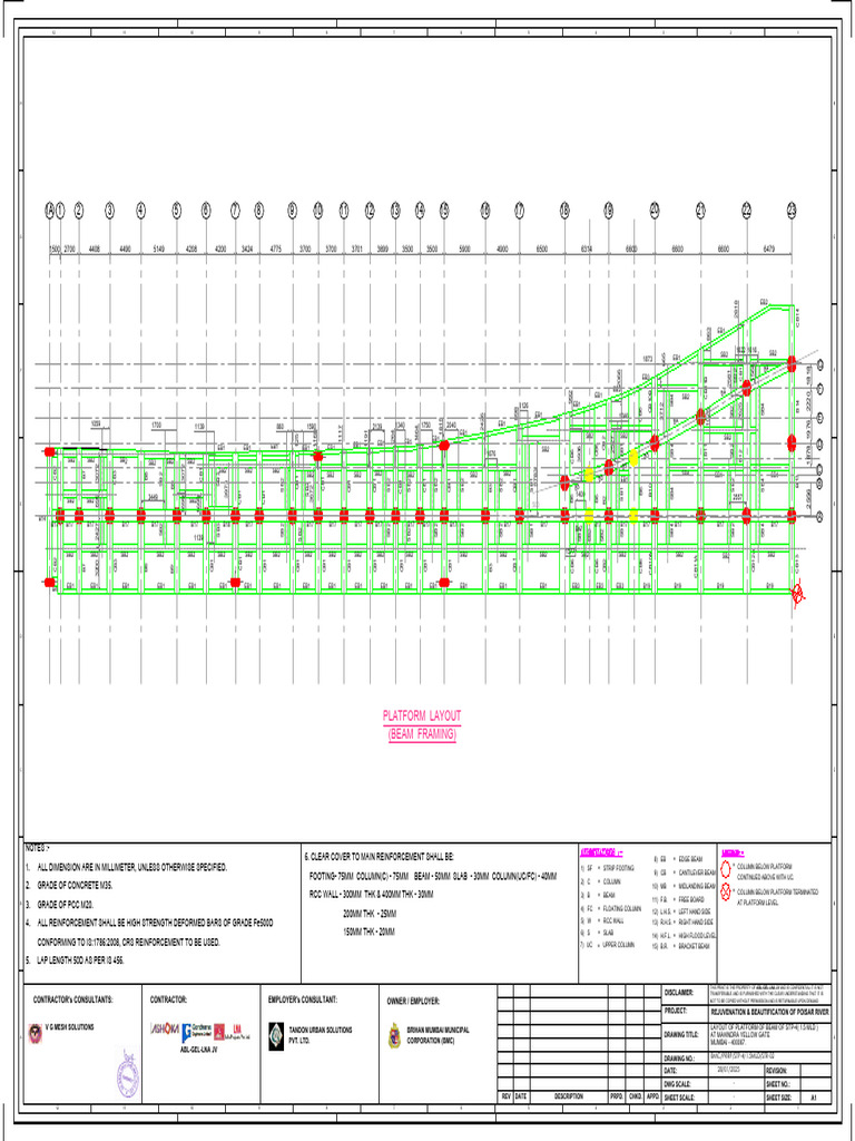 Platform Beam Layout for STP-4 Project | PDF