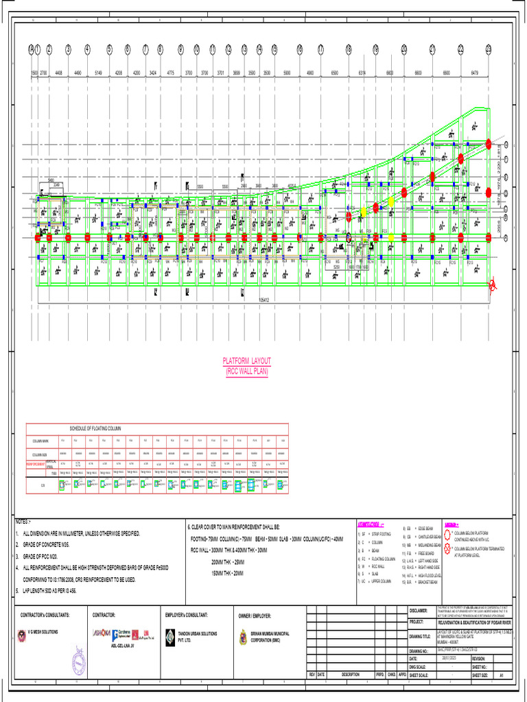 3.STP 4- LAYOUT OF UC,FC & SLAB AT PLATFORM | PDF | Structural ...